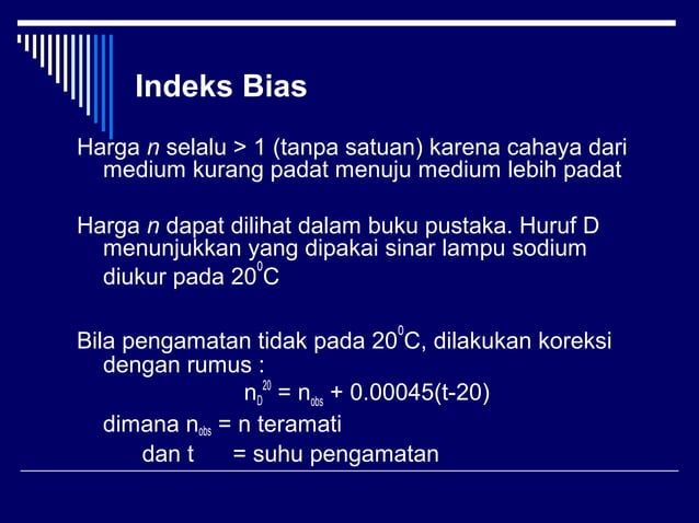Indeks bias | PPT