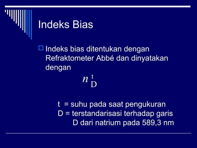 Indeks bias | PPT