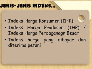 Indeks Harga (Ekonomi Kelas X) | PPTX