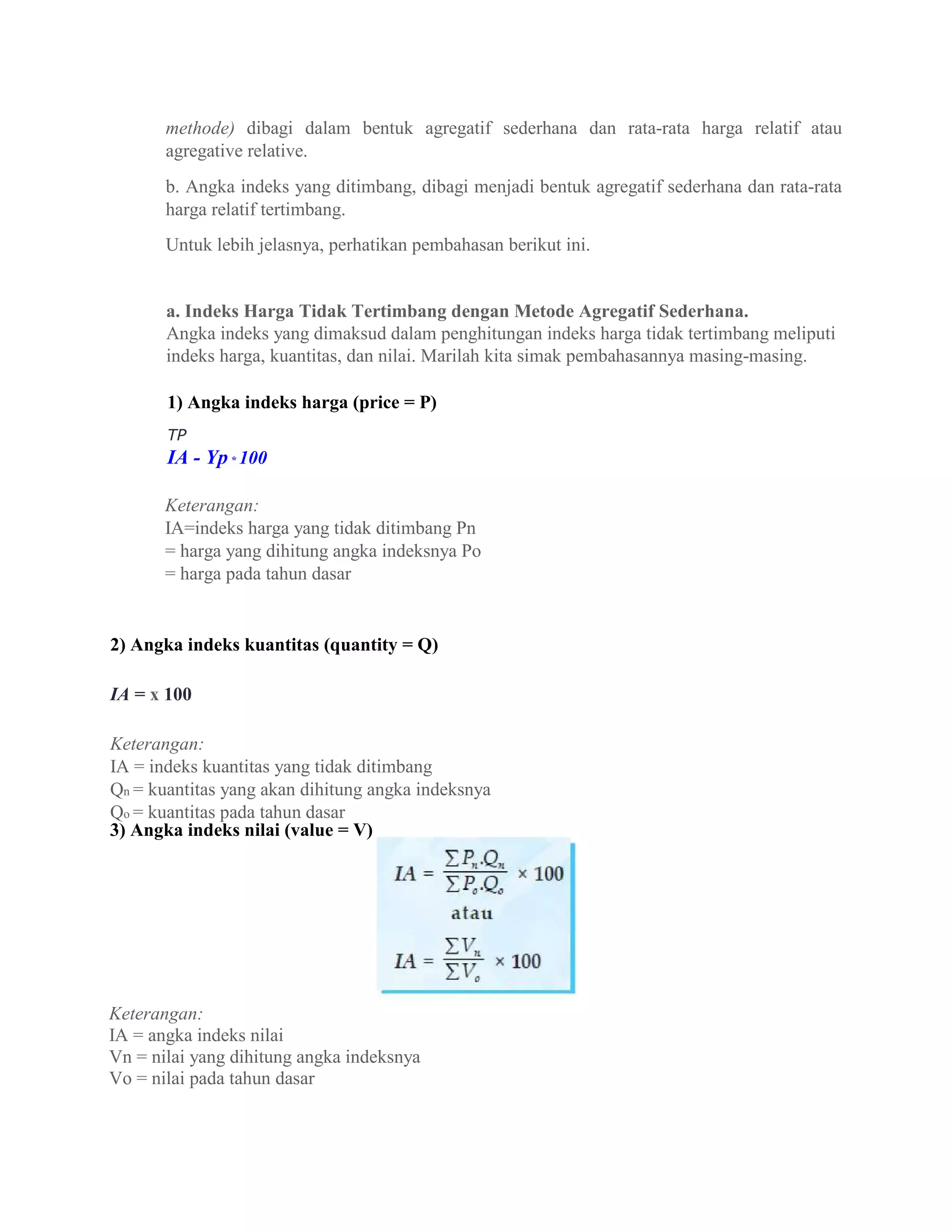 Indeks harga/abshor.marantika/kelompok 20 | PPT