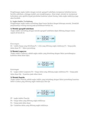 Indeks harga/abshor.marantika/kelompok 20 | PDF