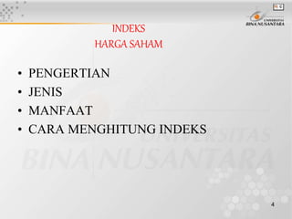 Indeks harga saham | PPT