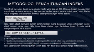 Indeks harga saham | PPT