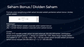 Indeks harga saham | PPTX