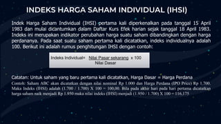 Indeks harga saham | PPTX