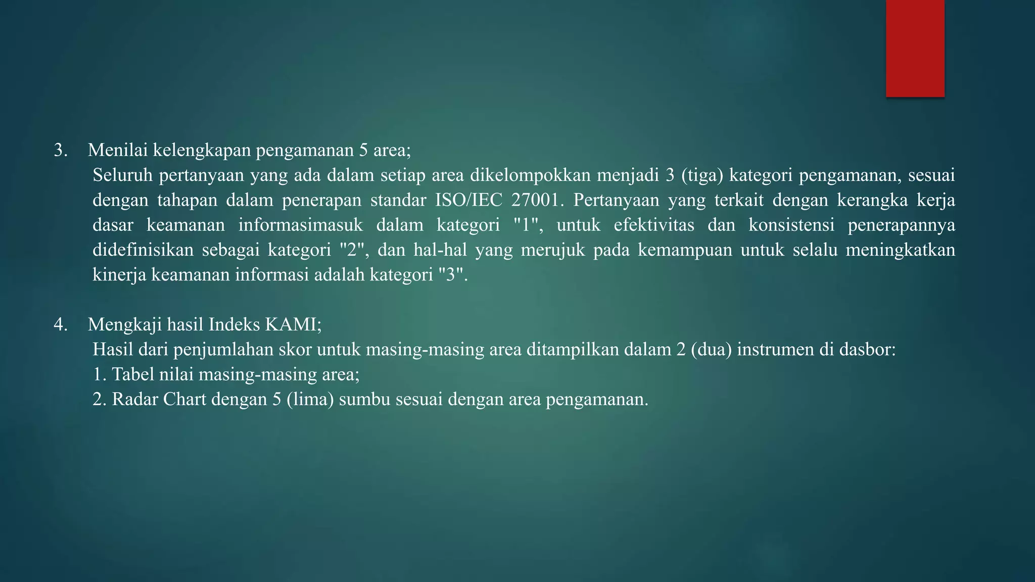 Indeks kami ( keamanan informasi ) | PPTX