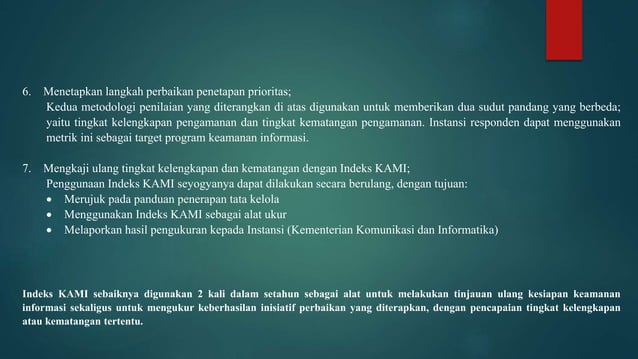 Indeks kami ( keamanan informasi ) | PPTX