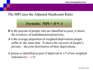 multidimensional poverty index | PPTX