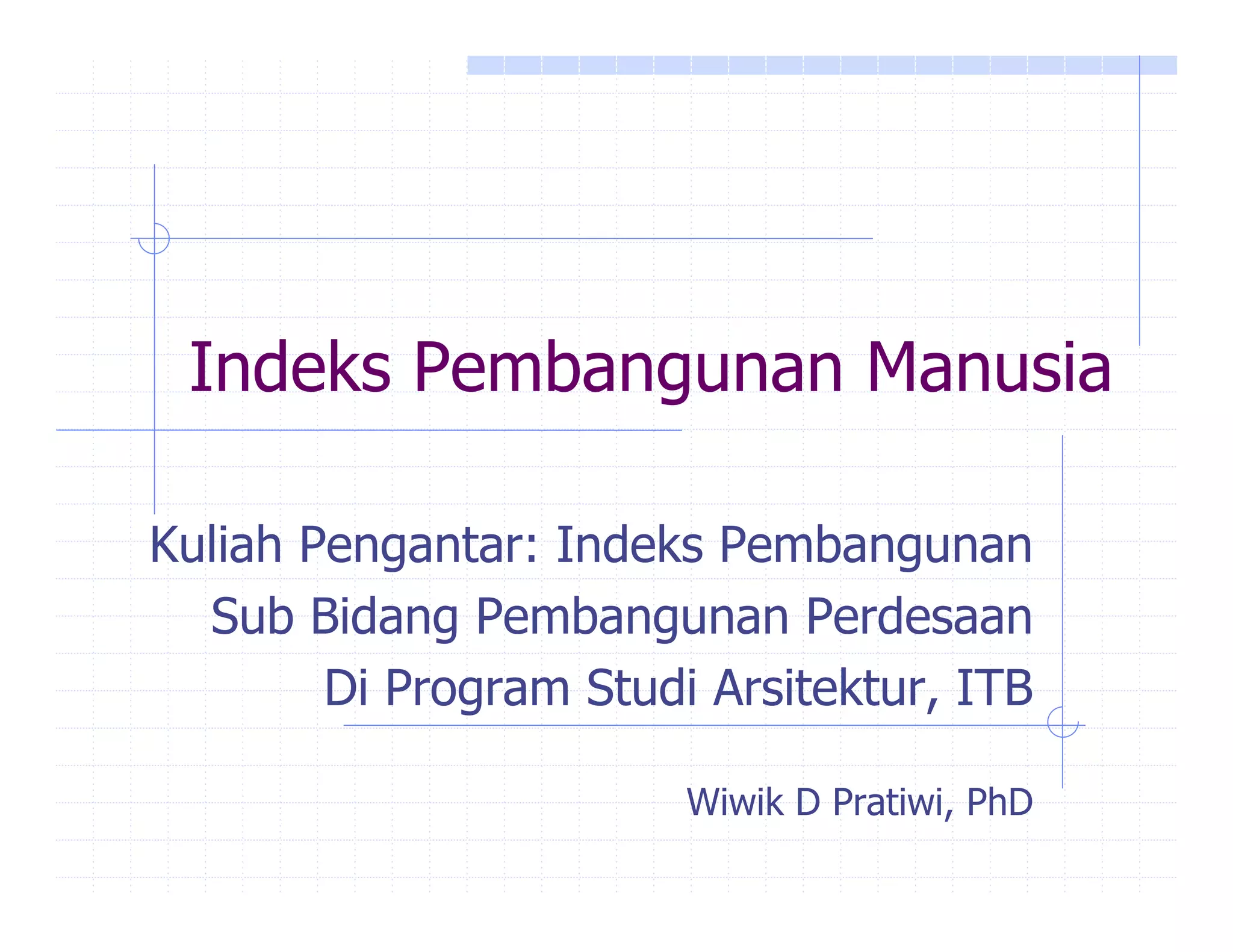 Indeks pembangunan manusia | PDF