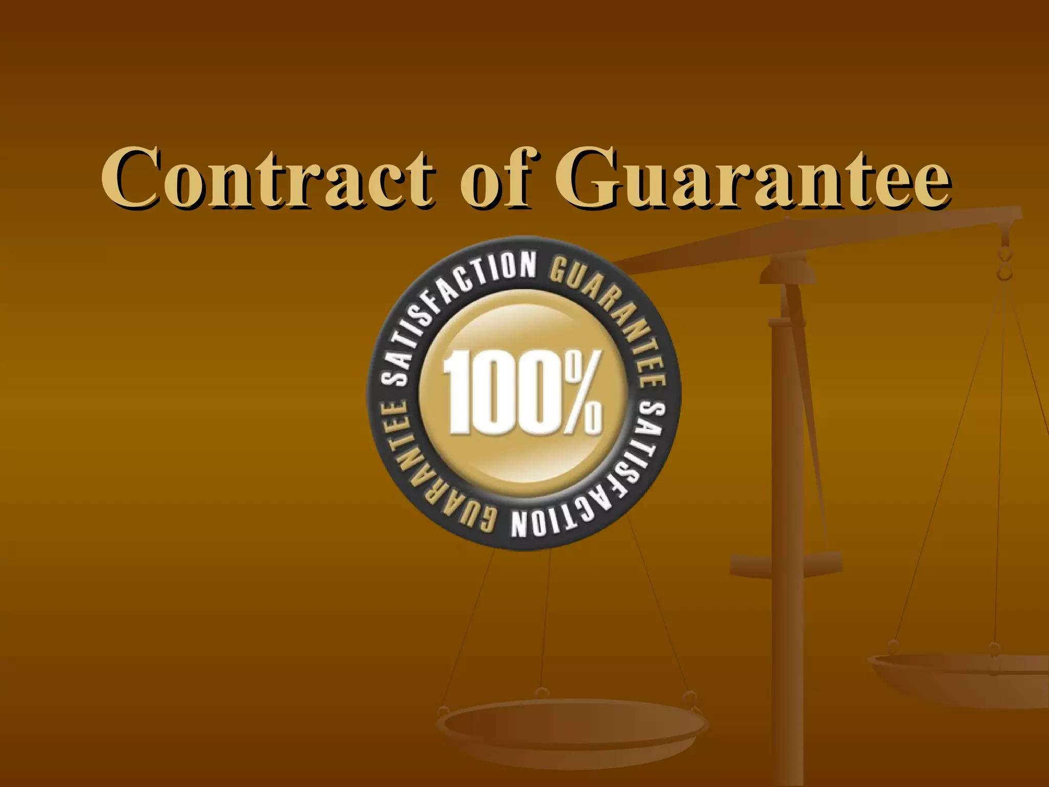 Indemnity and guarantee-11 | PPT