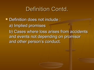 Indemnity and guarantee-11 | PPT