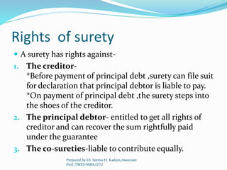 Indemnity and guarantee | PPTX