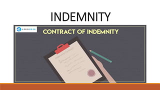 Indemnity and guarantee | PPTX