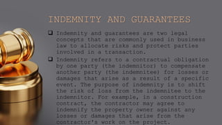 Indemnity and Guarantees.pptx
