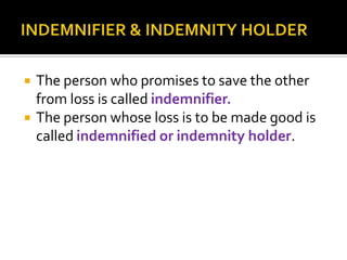 Indemnity & guarantee | PPT