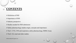 Ind enabling studies. | PDF