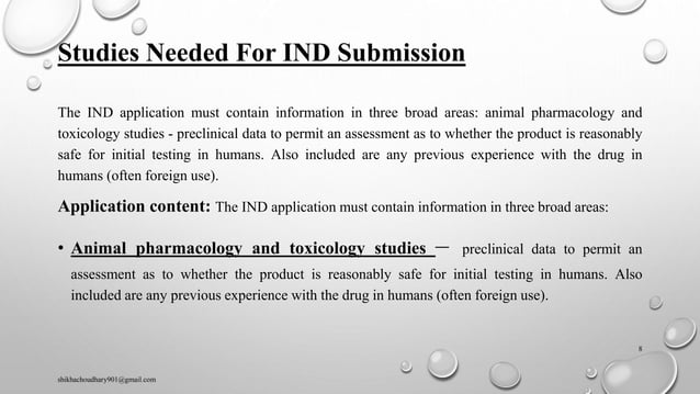 Ind enabling studies. | PDF
