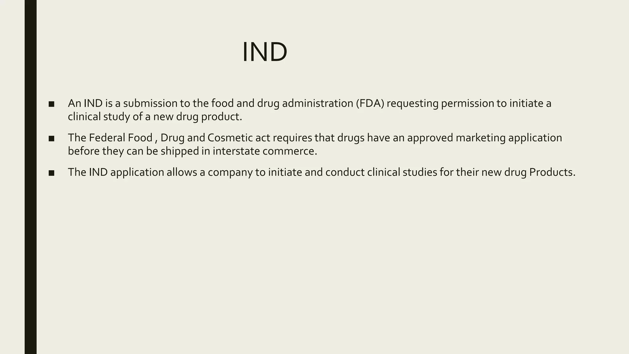 IND Enabling Studies (IND) | PPTX