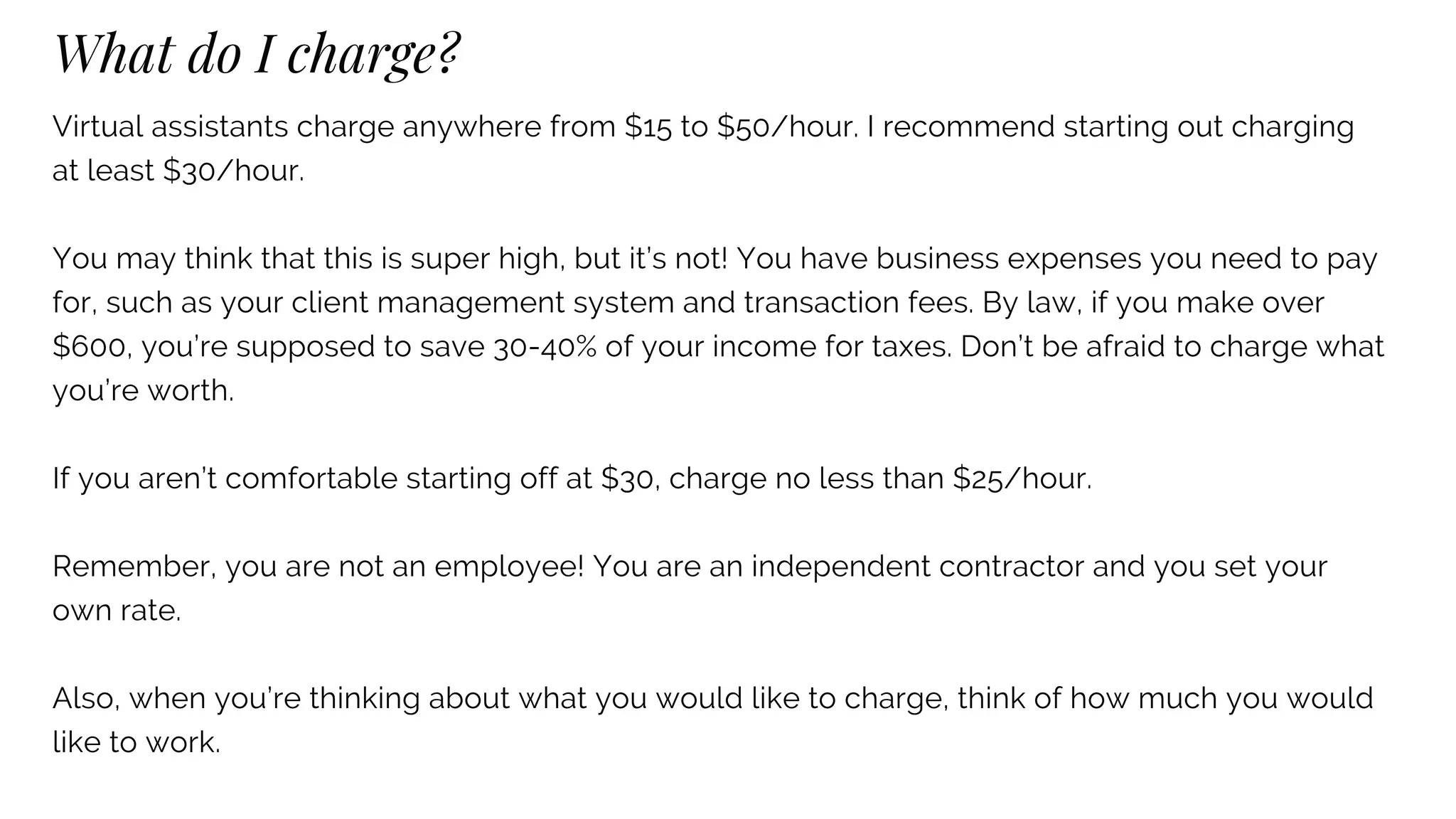 What should I charge? | PPT