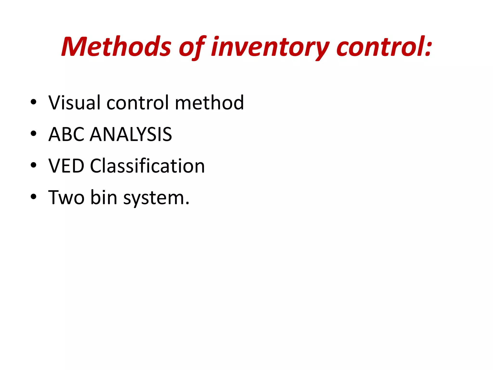 Indenting and maintenance of inventory | PPTX