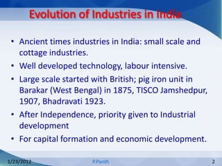 Ind envt of India: Industrial policies, public and private sectors in ...