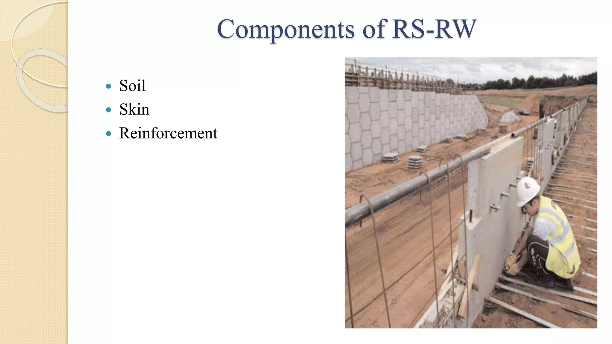 Independant study on Reinforced soil retaining wall | PPTX