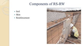 Independant study on Reinforced soil retaining wall | PPTX
