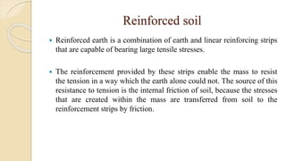 Independant study on Reinforced soil retaining wall | PPTX