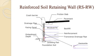 Independant study on Reinforced soil retaining wall | PPTX