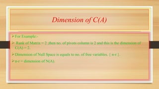 Independence, basis and dimension | PPTX