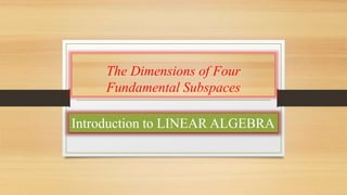 Independence, basis and dimension | PPTX