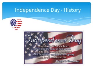 Independence day | PPTX | National & Civic Holidays | Holidays