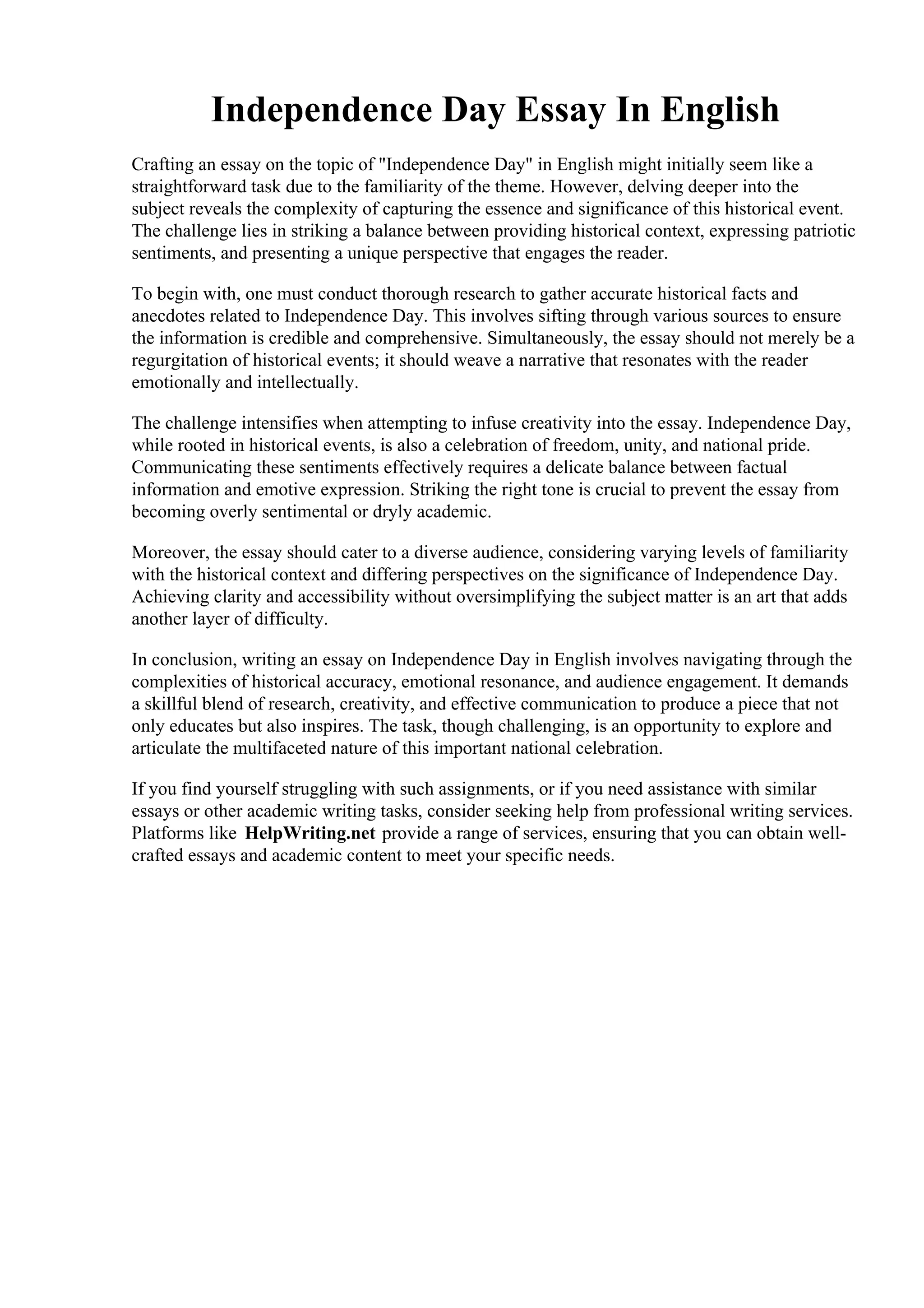 Independence Day Essay In English.pdf