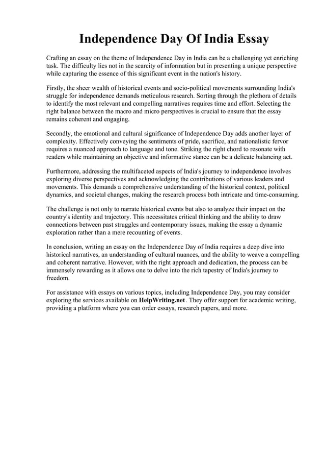 Independence Day Of India Essay.pdf