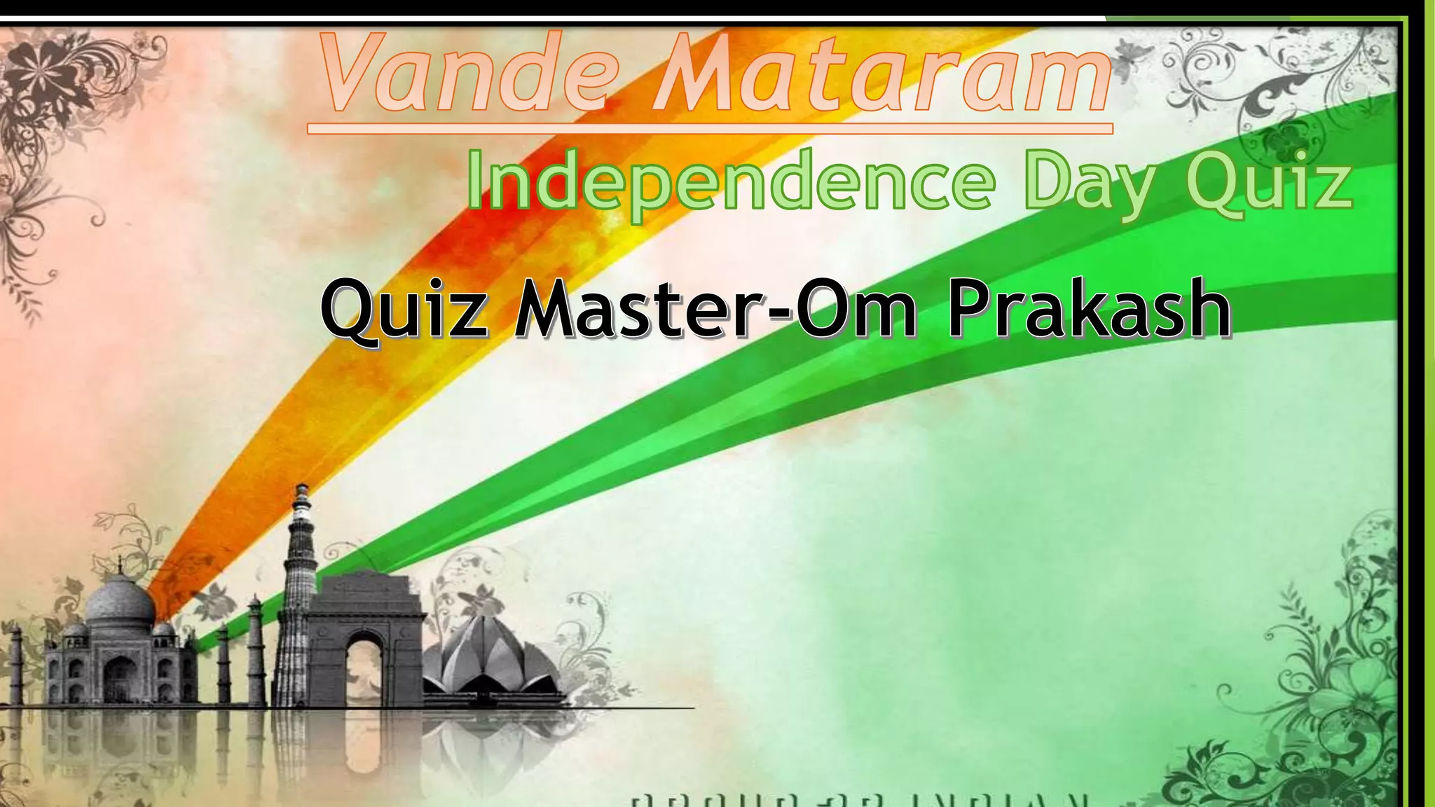 Independence day quiz | PPTX