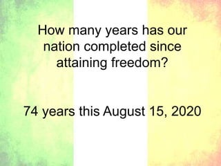 Independence day quiz | PPTX