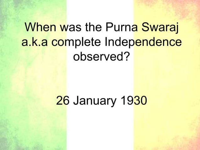 Independence day quiz | PPTX