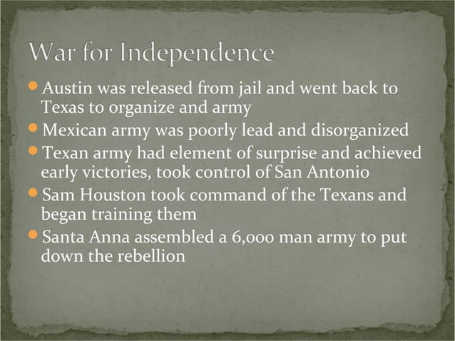 Independence for texas | PPT