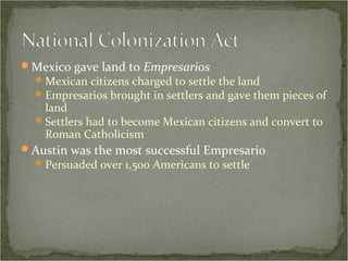 Independence for texas | PPT