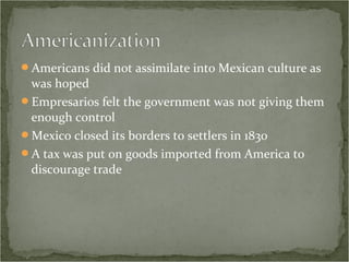 Independence for texas | PPT