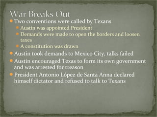 Independence for texas | PPT