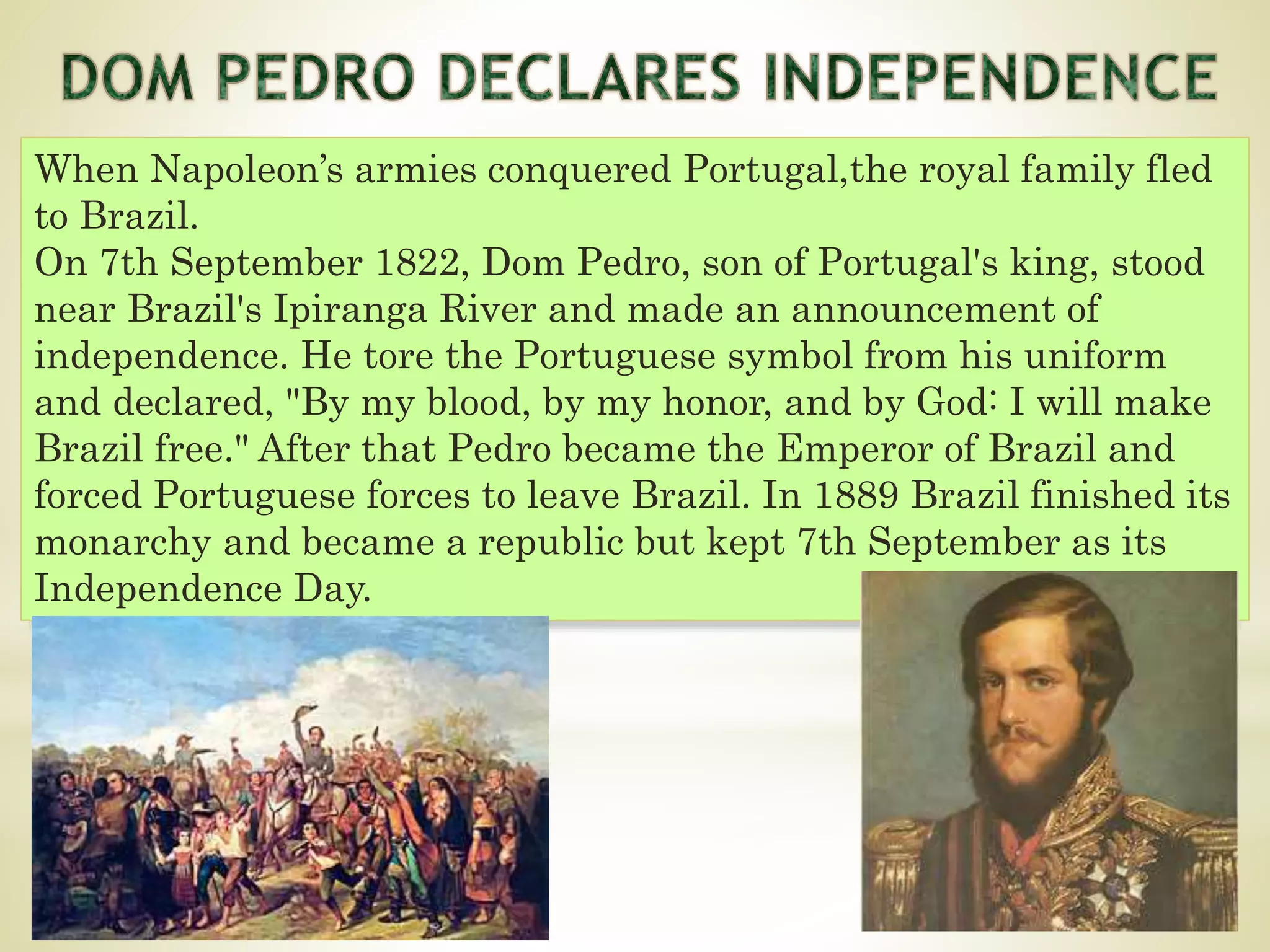 Independence in brazil | PPTX