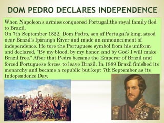 Independence in brazil | PPTX