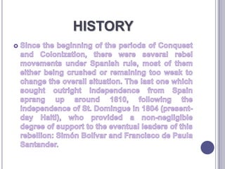 Independence in Colombia | PPTX