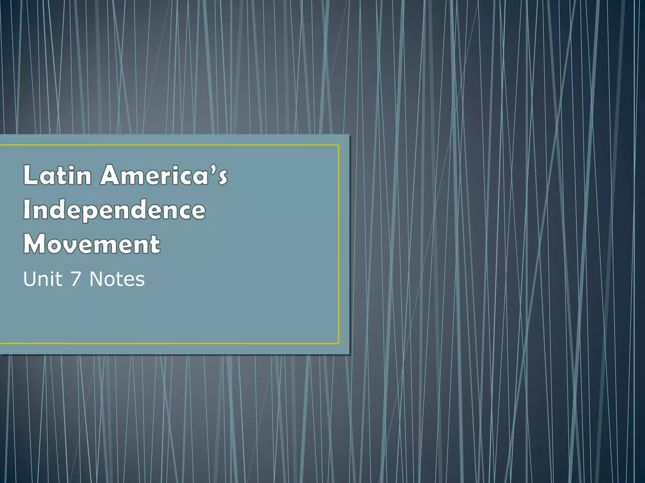 Latin American Independence Leaders | PPT | Crime & Harmful Acts to ...