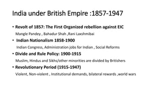 Independence of india | PPTX