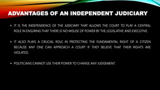''Independence of Indian judiciary and supreme court of India'' | PPTX