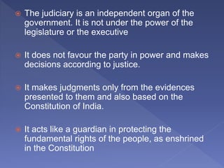 Independence of the judiciary | PPTX