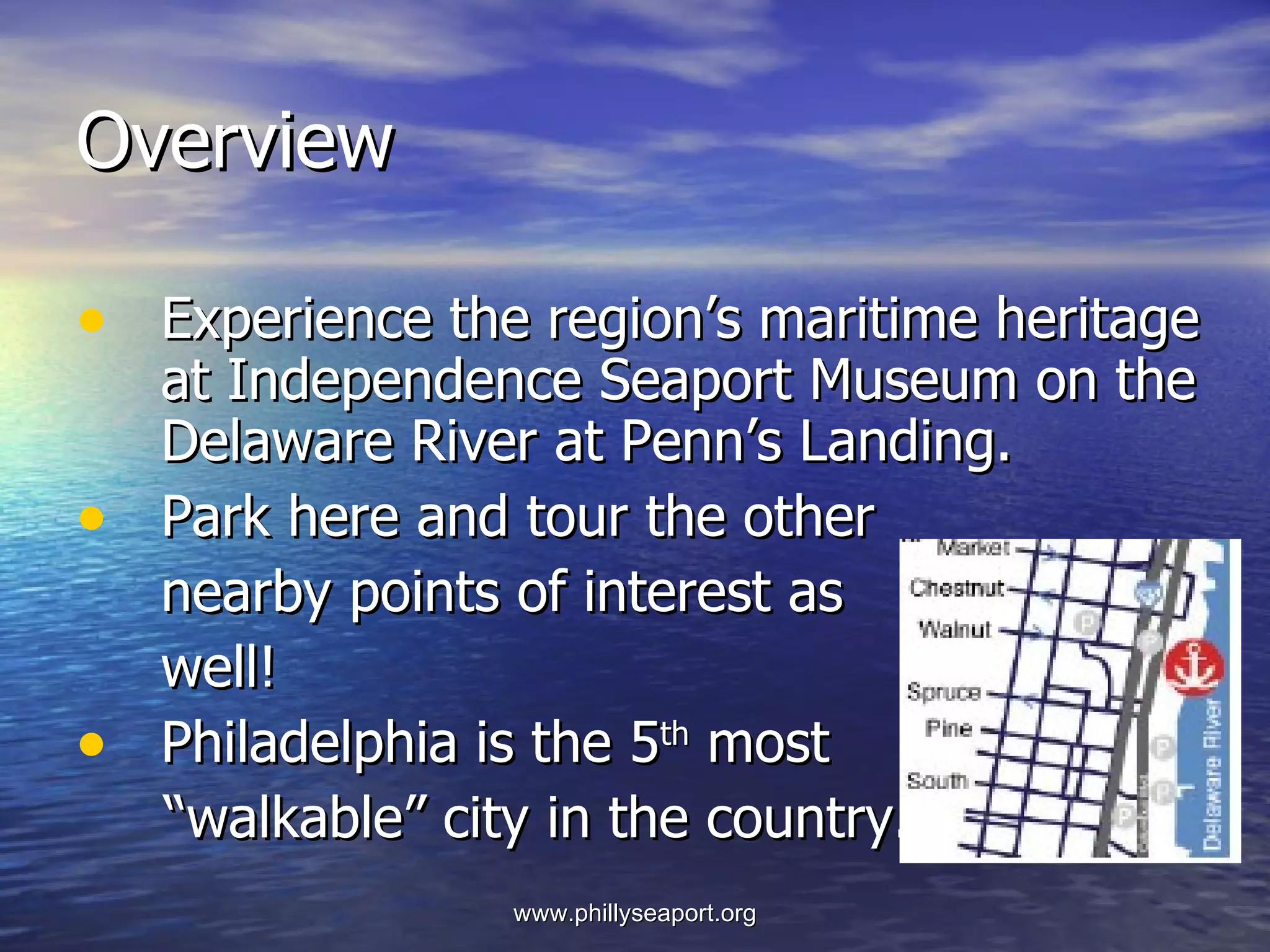Independence Seaport Museum | PPT | Cruises | Travel Type