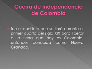 Independencia de colombia | PPTX